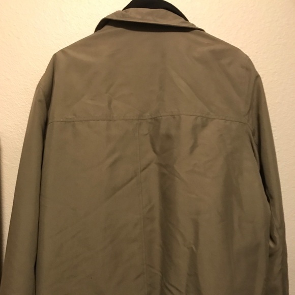 Perry Ellis | Jackets & Coats | Perry Ellis Microfiber Tan Black Jacket ...